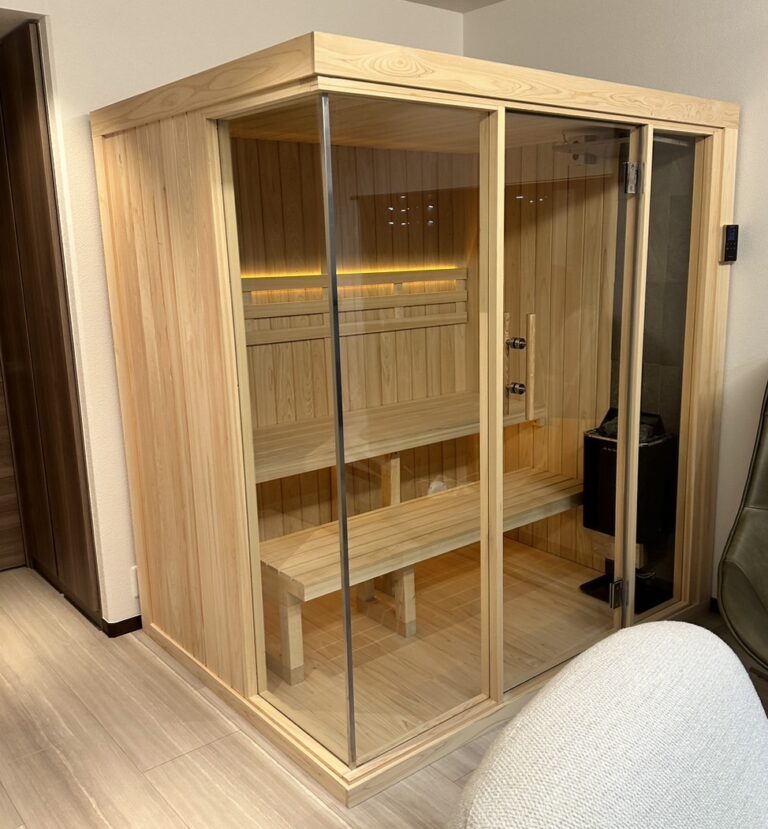 4人用 L字ガラスタイプ | 自宅・家庭用サウナならMySauna